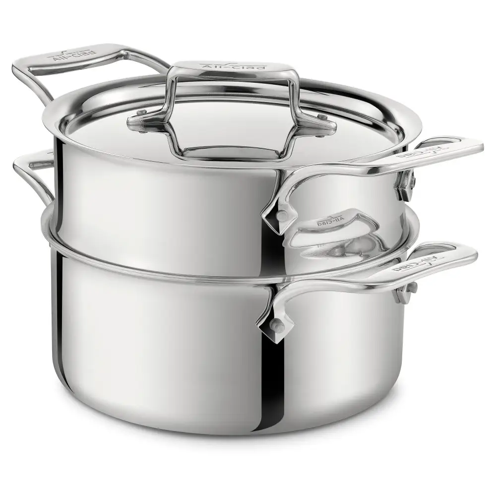 D5 Stainless Polished 5-ply Bonded Cookware, Steamer Set, 3 Quart - All ...